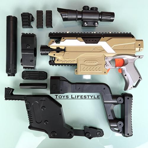Jual Mainan Tembakan Model Nerf Soft Bullet Kriss Vector Auto ...