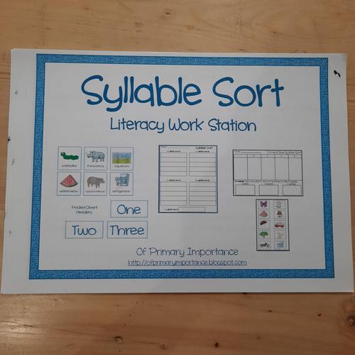 Jual buku aktifitas print out syllable sort - Kota Bekasi ...