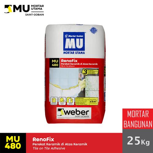 Jual Mortar Utama MU-480 RenoFix Perekat Keramik Diatas Keramik 25Kg ...