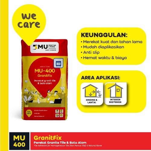 Jual Mortar Utama MU-400 GranitFix Perekat Granite Tile dan Batu Alam ...