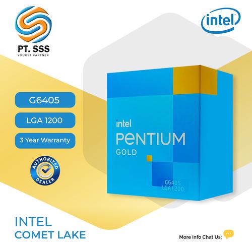 Jual Processor Intel Pentium Gold G6405 Box - Comet Lake LGA 1200 - Jakarta Pusat - PT. SSS ...
