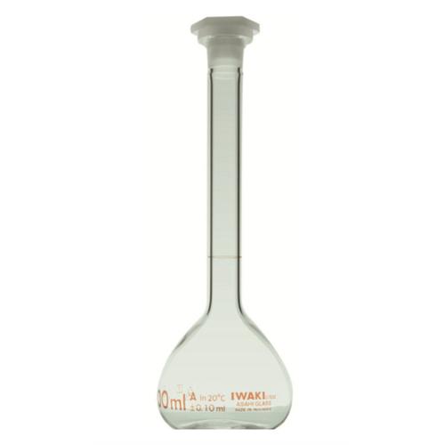 Jual Labu Ukur Volumetric Flask Plastic Stopper 200ml tutup plastik IWAKI - Kab. Bekasi ...