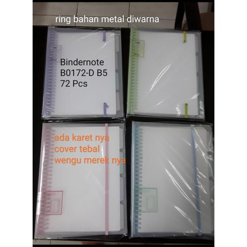 Jual map binder wengu looseleaf karet warna B5 b0172 isi 54 lembar plus ...