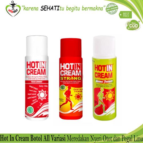 Jual Hot In Cream Botol Pereda Nyeri Otot dan Pegal-Pegal - ORIGINAL ...