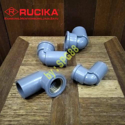 Jual Elbow Drat Dalam PVC Rucika AW Metal 3/4" Inch EDD Fitting Pipa ...