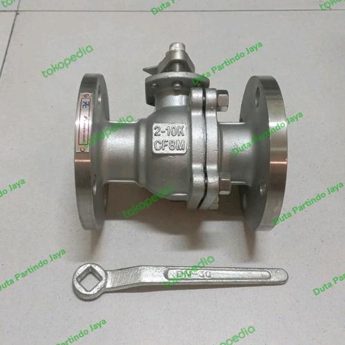 Jual Ball Valve / Stop Kran Stainless 316 Flange JIS 10K 2 inch DN 50 - Jakarta Barat - Duta ...