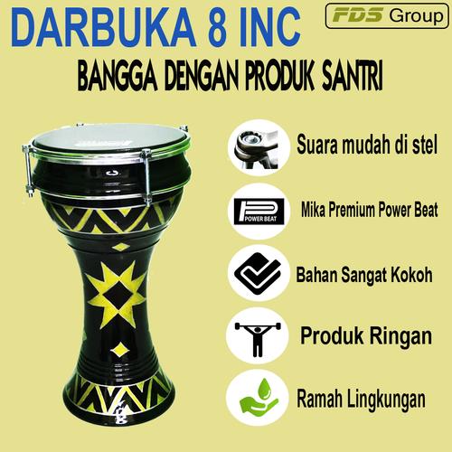 Promo Alat Musik Gendang Darbuka 8 Inch Motif Islami Hadroh Rebana ...