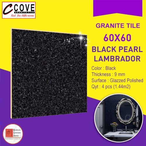 Jual GRANIT 60X60 COVE BLACK PEARL GLAZZED POLISHED / GRANITE CORAK ...