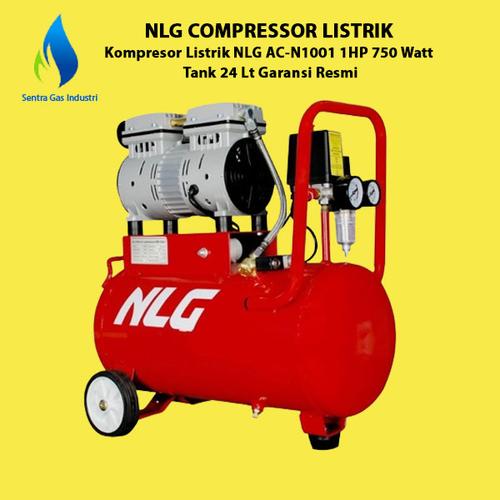Jual NLG Compresor Listrik NLG AC-N1001 1HP 750Watt tank 24lt Garansi ...
