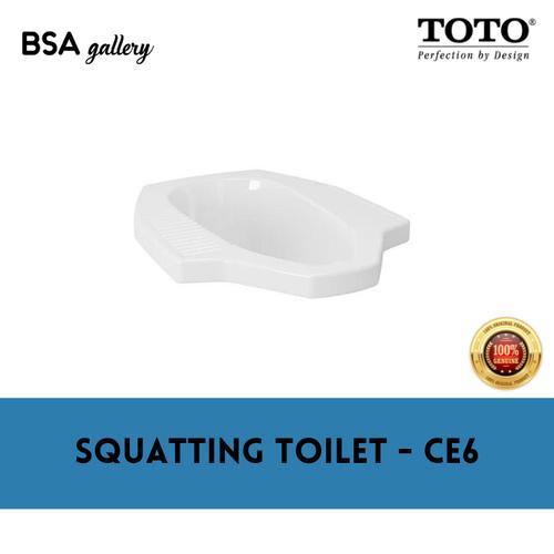 Jual KLOSET JONGKOK TOTO CE6 LANTAI 2 ORI / KLOSET JONGKOK LOTENG LT 2 ...