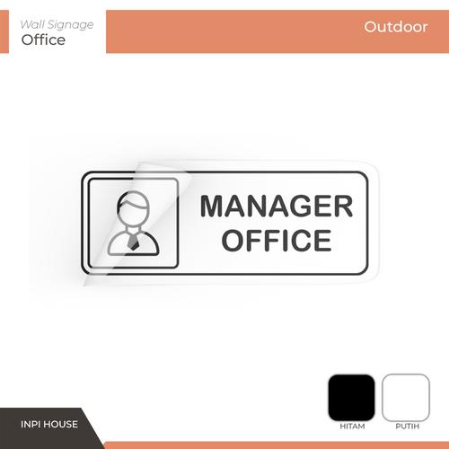 Jual stiker ruang manager - manager room sign sticker - stiker - oracal ...