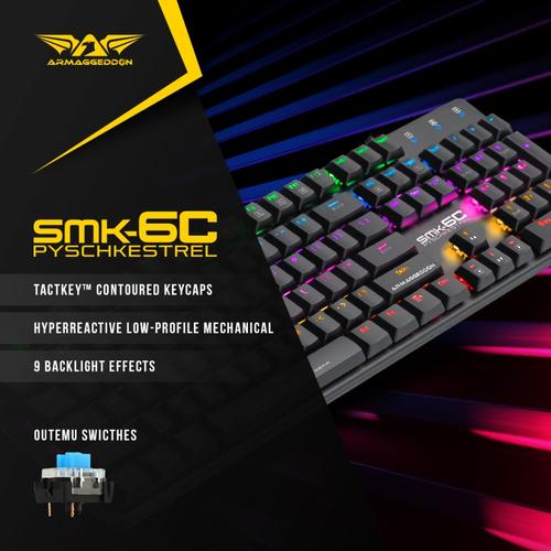 Jual KEYBOARD ARMAGGEDDON / ARMAGEDON SMK-6C RGB PSYCHKESTREL - Kota ...