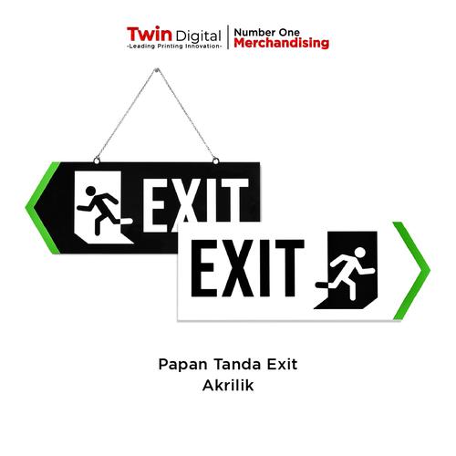 Jual Papan Sign Exit Notice Exit Room Acrylic - Papan Tanda Keluar ...
