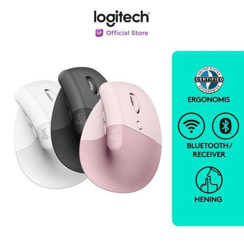 Jual Logitech LIFT Mouse Ergonomic Vertical Wireless Bluetooth Silent ...