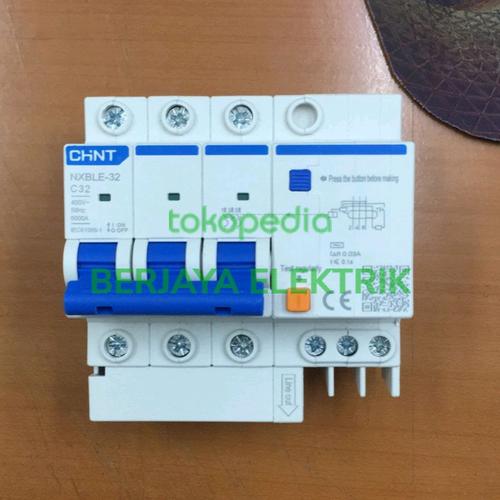 Jual RCBO 3P TANPA N (NETRAL) ELCB+MCB 3P 16A , 3P 25A , 3P 32A CHINT ...