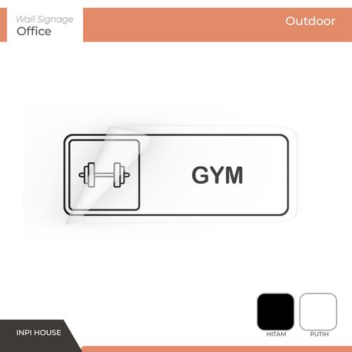 Jual penanda fasilitas gym - sticker kaca tempat gym - sticker pintu ...