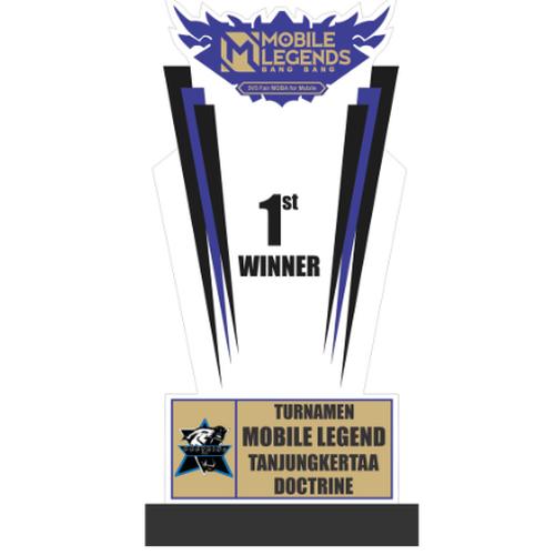 Jual Piala/Trophy/Plakat/Bahan Akrilik 3mm/FREE Desain Logo motif dan ...