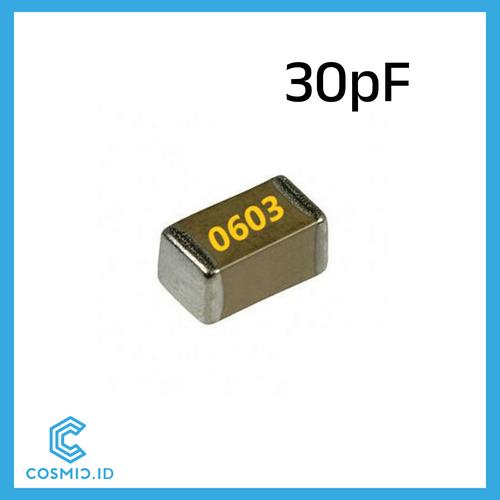Jual Capacitor 30pF 30 pF 0603 Kapasitor picoFarad SMD - Kab. Bandung ...