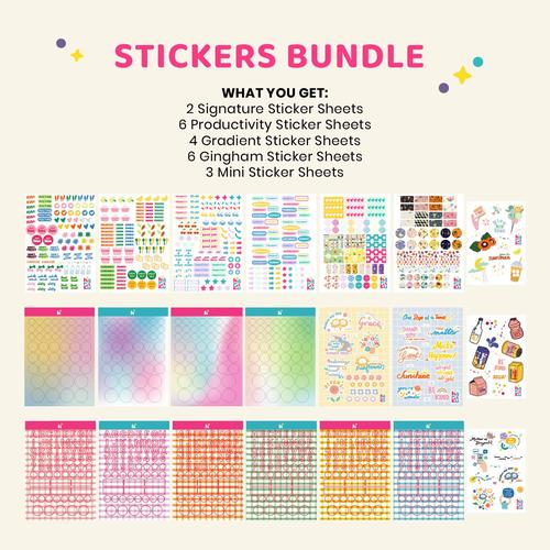 Jual Stickers Bundle - Stiker Sheet Dekorasi untuk Journaling - Jakarta ...