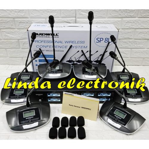 Jual MIC MEJA CONFERENCE HARDWELL SP8U / SP 8U 8 mic wireless ORIGINAL ...