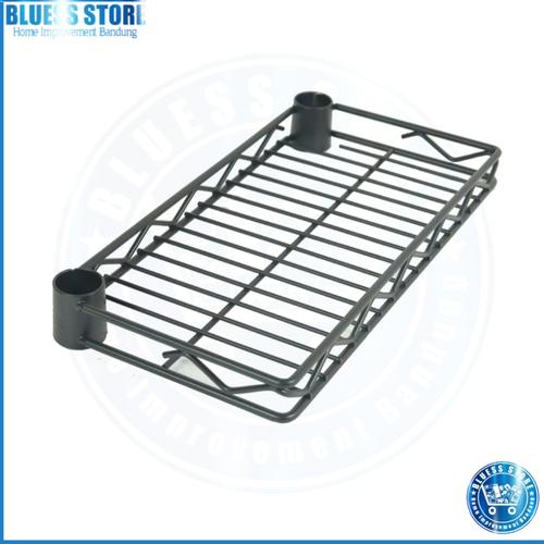Jual Krisbow Rak Kawat Wire Half Shelf 35x18x4 Cm Abu Ambalan Rak Besi ...