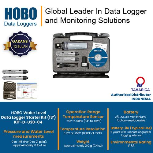Jual HOBO KIT-D-U20-04 (13) Water Data Logger Ketinggian Air Deluxe Kit ...