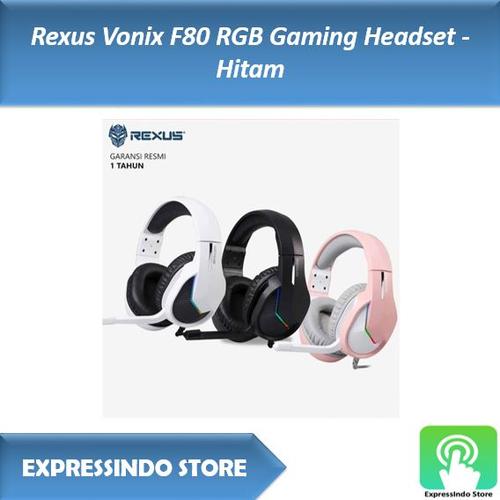 Jual Rexus Vonix F80 RGB Gaming Headset - Hitam - Jakarta Pusat ...