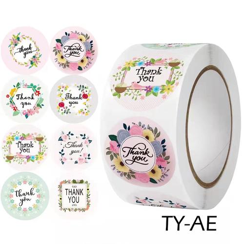 Jual 500 PCS THANK YOU STICKER LABEL KEMASAN KUE PAPER TAG HAND GIFT ...