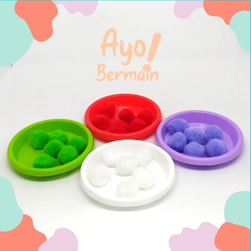 Jual Piring Mini Warna / Sorting Color / Mini Plate - Putih - Kota ...