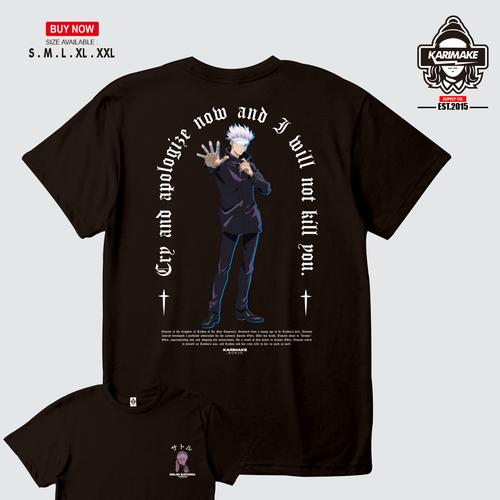 Jual Kaos Baju Anime GOJO SATORU JUJUTSU KAISEN 0 V2 Kaos Anime ...