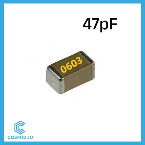 Jual Capacitor 47pF 47 pF 0603 Kapasitor picoFarad SMD - Kab. Bandung ...