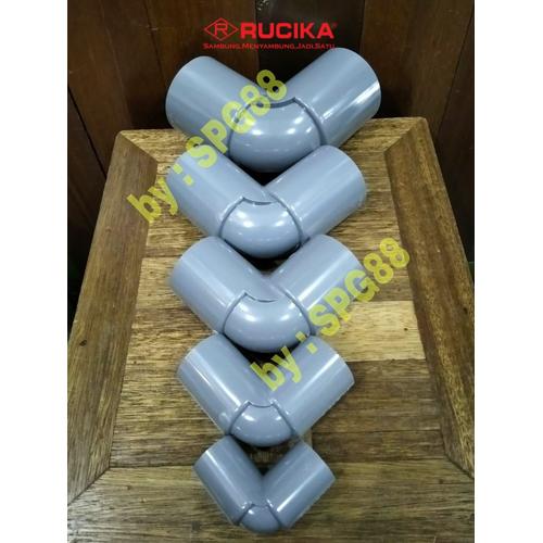Jual Elbow PVC Rucika AW 90* 1-1/2" inch Elbow Knee Keni Fitting Pipa ...