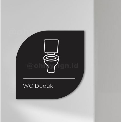 Jual Sign Akrilik Sign Board Acrylic Rounded - WC Duduk - Jakarta Timur ...