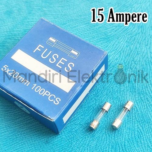 Jual Fuse Sekring Kaca Tabung Kecil 15 Ampere - Fuse 15 Ampere - Kab ...