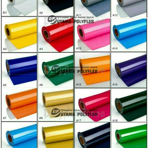 Jual Polyflex PVC Lebar 60 cm Premium Sticky Hot Peel / Poliflex ...