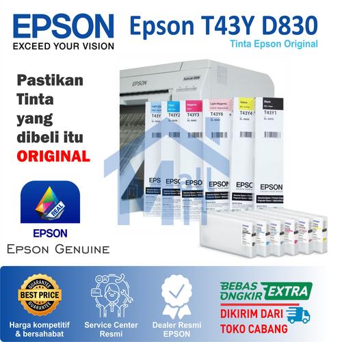 Promo TINTA CATRIDGE EPSON SL D830 SL-D830 DRYLAB T43Y T 43Y T 43 Y Original - Hitam Cicil 0% 3x ...