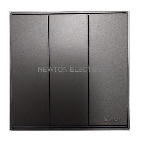 Jual Simon E6 Saklar Triple 3-Gang 1-Way Switch - Grey (Tanpa Frame ...