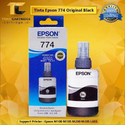 Jual Tinta Epson 774 Black Original Tinta Pigmen T774 T7741 Pigment Ink ...