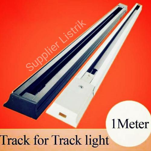 Jual RELL LAMPU TRACK LIGHT RELL LAMPU SOROT SPOTLIGHT TRACK - Hitam ...