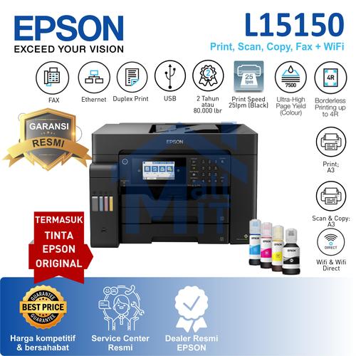 Promo PRINTER EPSON L15150 L-15150 L 15150 A3 DUPLEX PIGMENT PRINT SCAN ...