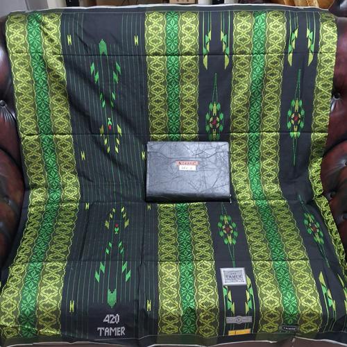 Jual Sarung Tenun Sutra TAMER 420 Exclusive motif SSG Original - Hijau ...