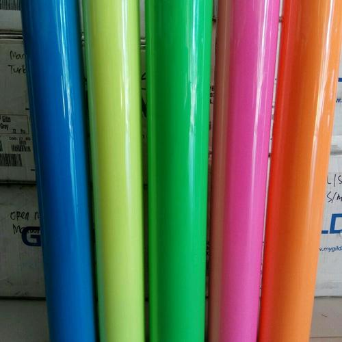 Jual Polyflex PVC Lebar 60 cm Premium Sticky Hot Peel Warna Neon ...