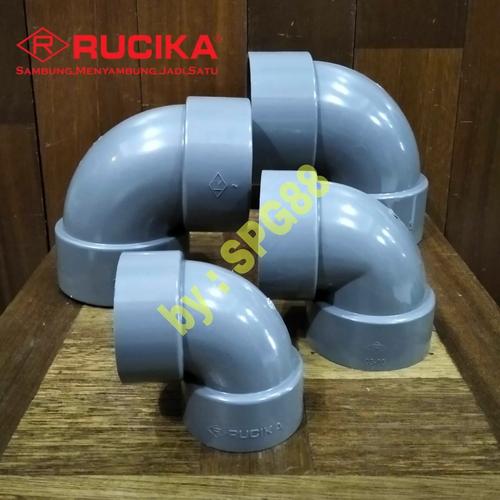 Jual Elbow PVC Rucika D 90* 2-1/2" inch Elbow Knee Keni Fitting Pipa ...