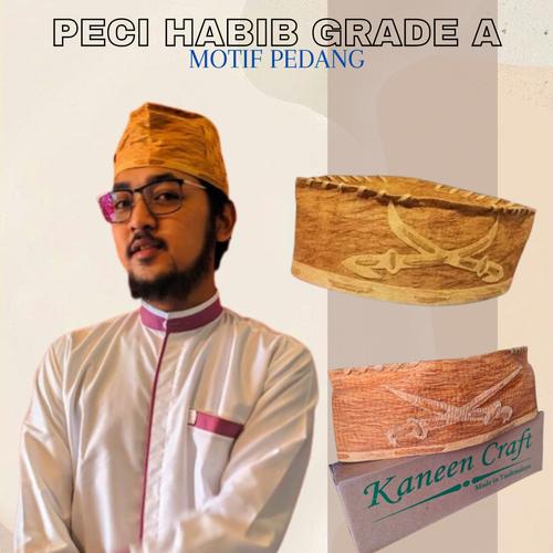 Jual Peci Kopiah Habib Bahar Peci Kulit Kayu Waru Honai Pria Dewasa ...