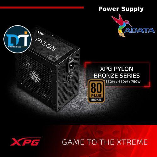 Promo Adata XPG PYLON 550W 650W 750W - 80+ Plus Bronze Flat Cable PSU ...