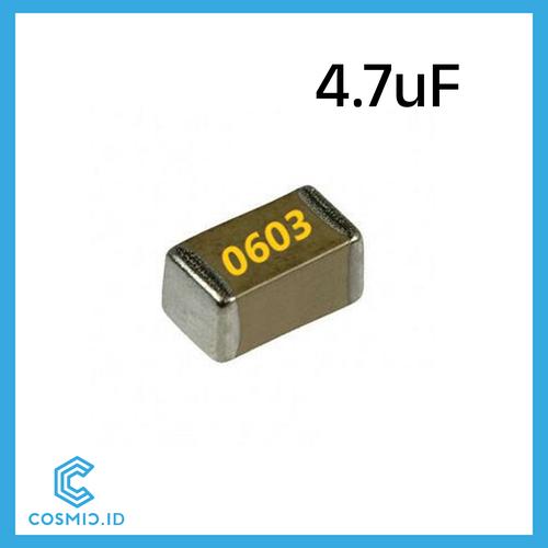 Jual Capacitor 4.7uF 4.7 uF 0603 Kapasitor microFarad SMD - Kab ...