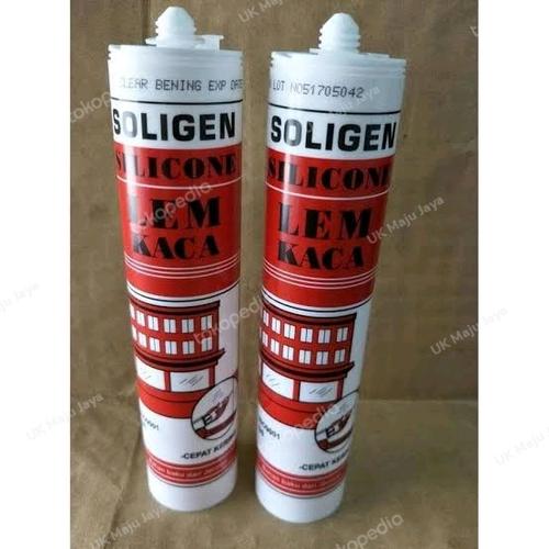 Jual Lem Silicone / Lem Sealent / Lem Sealant / Lem Kaca Soligen 310ml ...