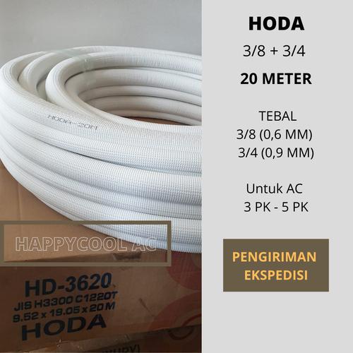 Jual Pipa AC Merk HODA 3 PK - 5 PK Pipa AC 3/8 X 3/4 (20 Meter ...