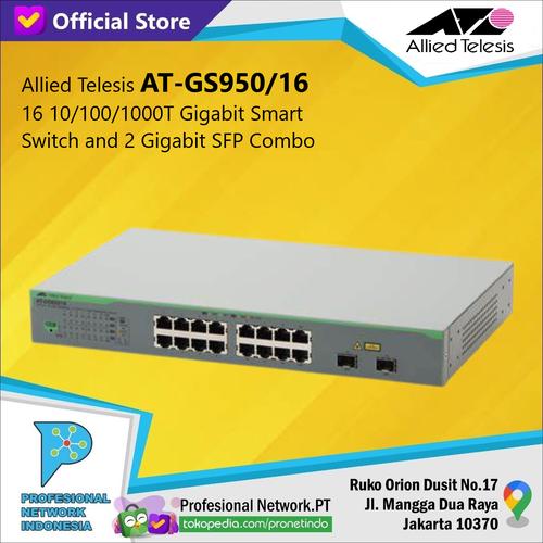 Promo Allied Telesis AT-GS950/16 16-Port Gigabit Smart Switch Cicil 0% 3x - Jakarta Pusat ...