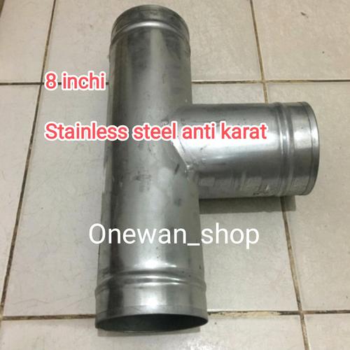 Jual sambungan T pipa ducting 8 inchi / Te ducting 8" / sok T ducting 8 ...